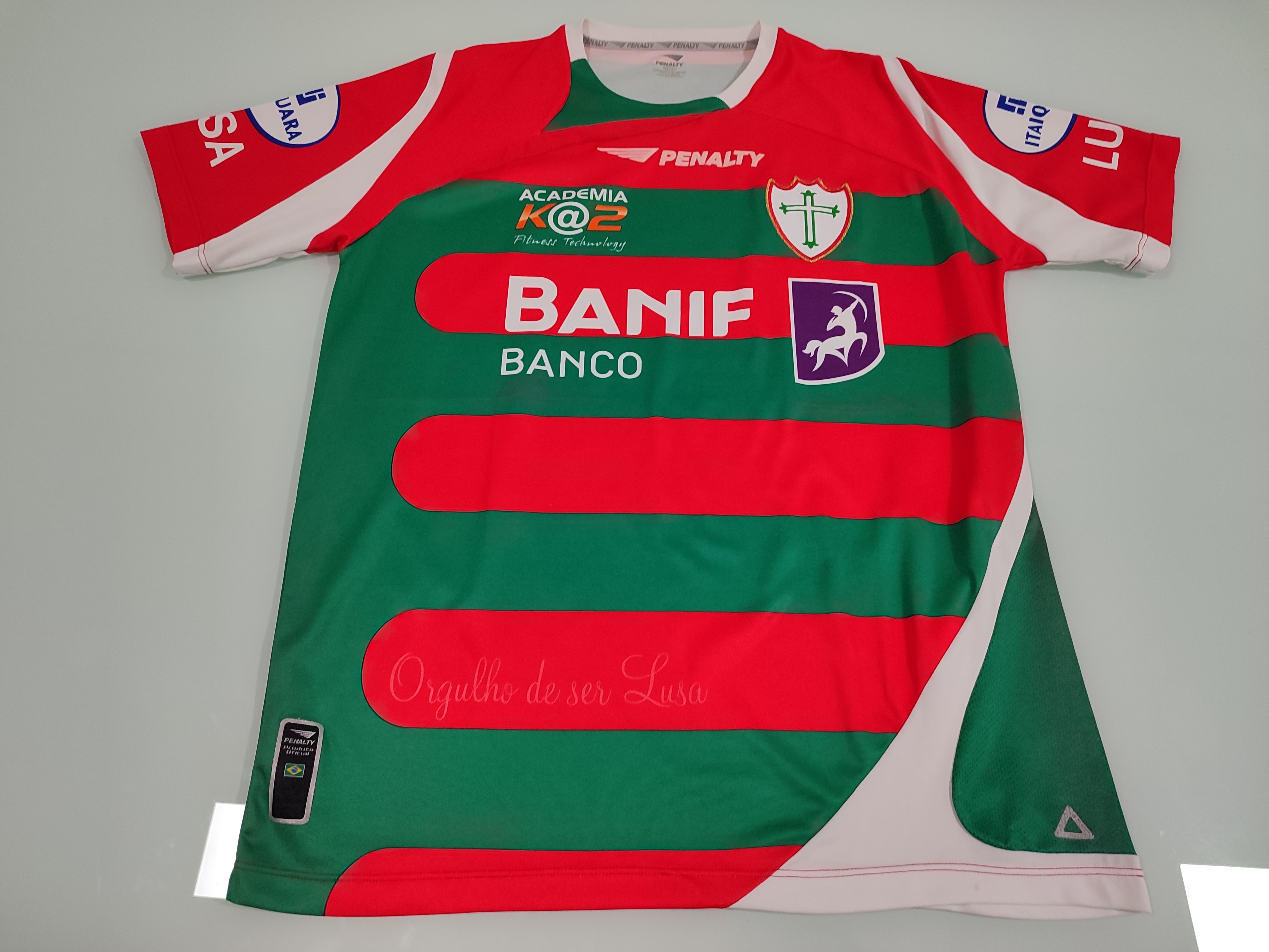 Bela Camisa da Portuguesa - 2009/2010 - Usada em Jogo - Edno ...